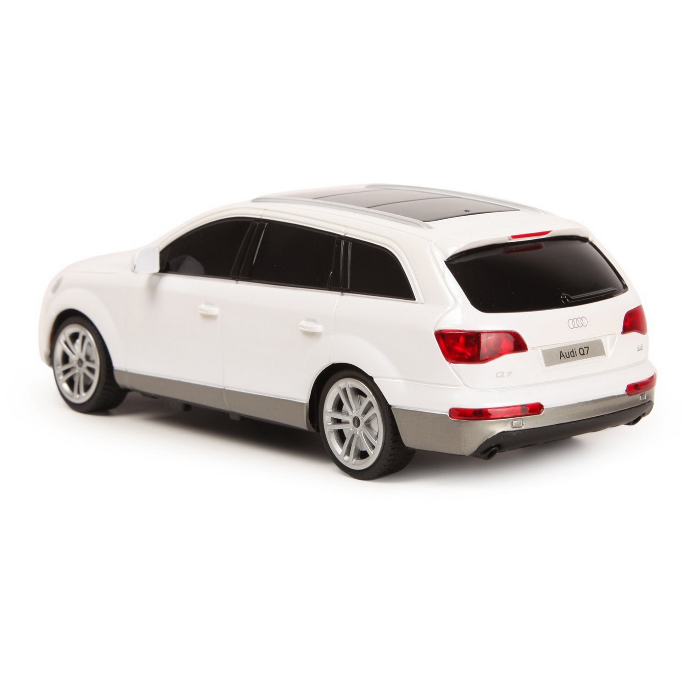 Количка Rastar RC - Audi Q7, Бял, 1:24 - eMAG.bg