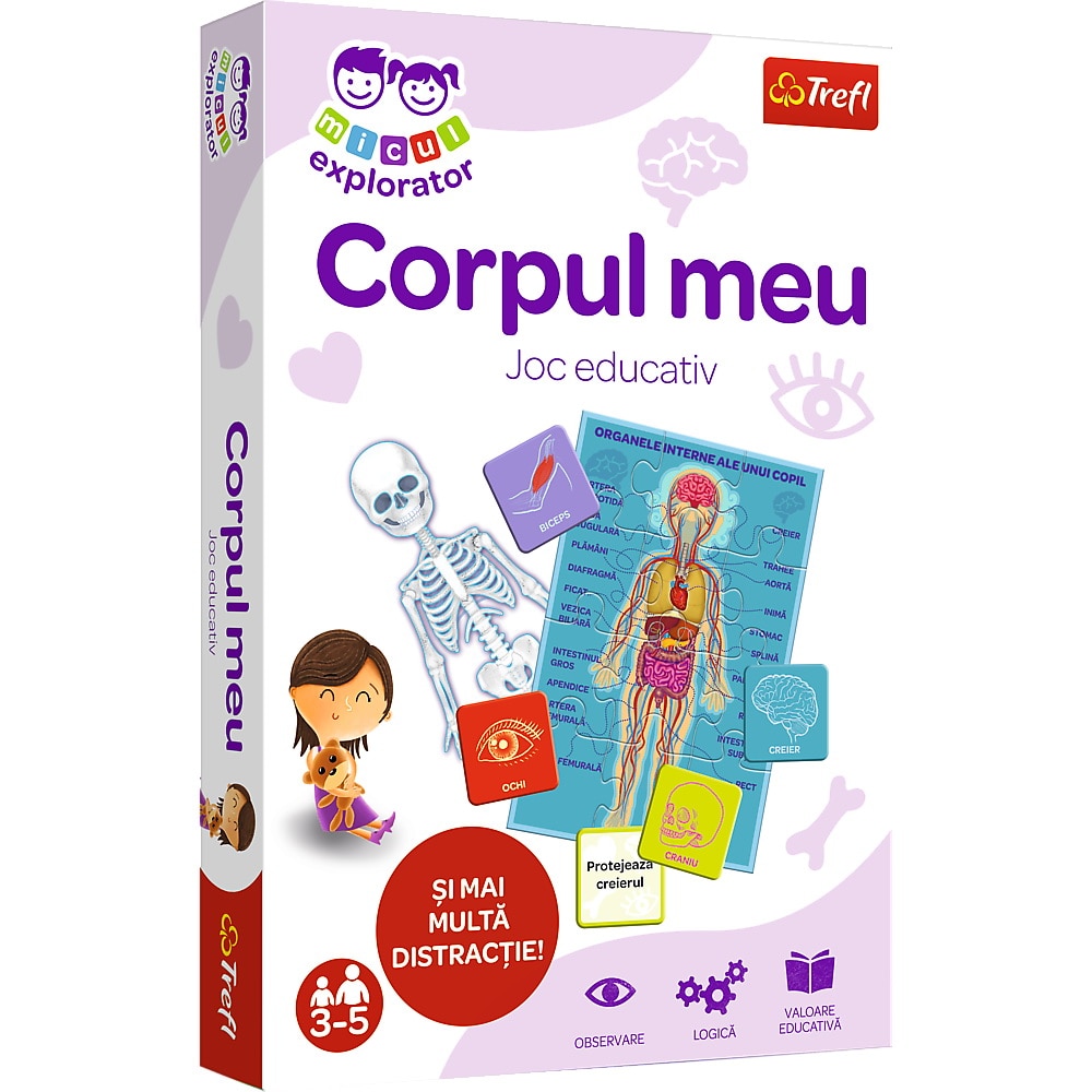 Joc educativ Trefl, Micul explorator - Corpul meu - eMAG.ro