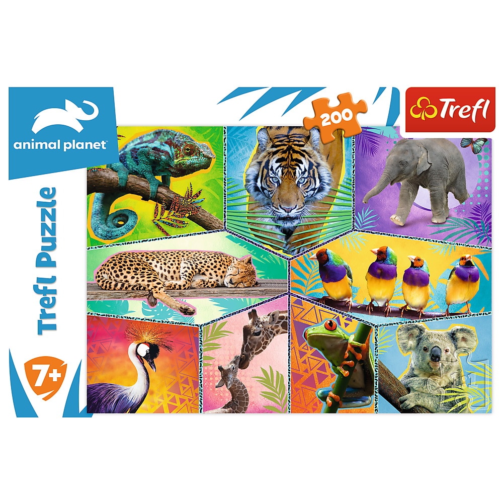 Trefl puzzle - Animal Planet, Egy egzotikus világ, 200 darab - eMAG.hu