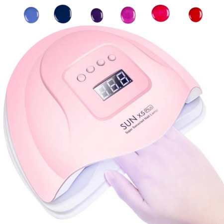 SUN x5 Plus UV/LED лампа за нокти Pозов 54W - eMAG.bg
