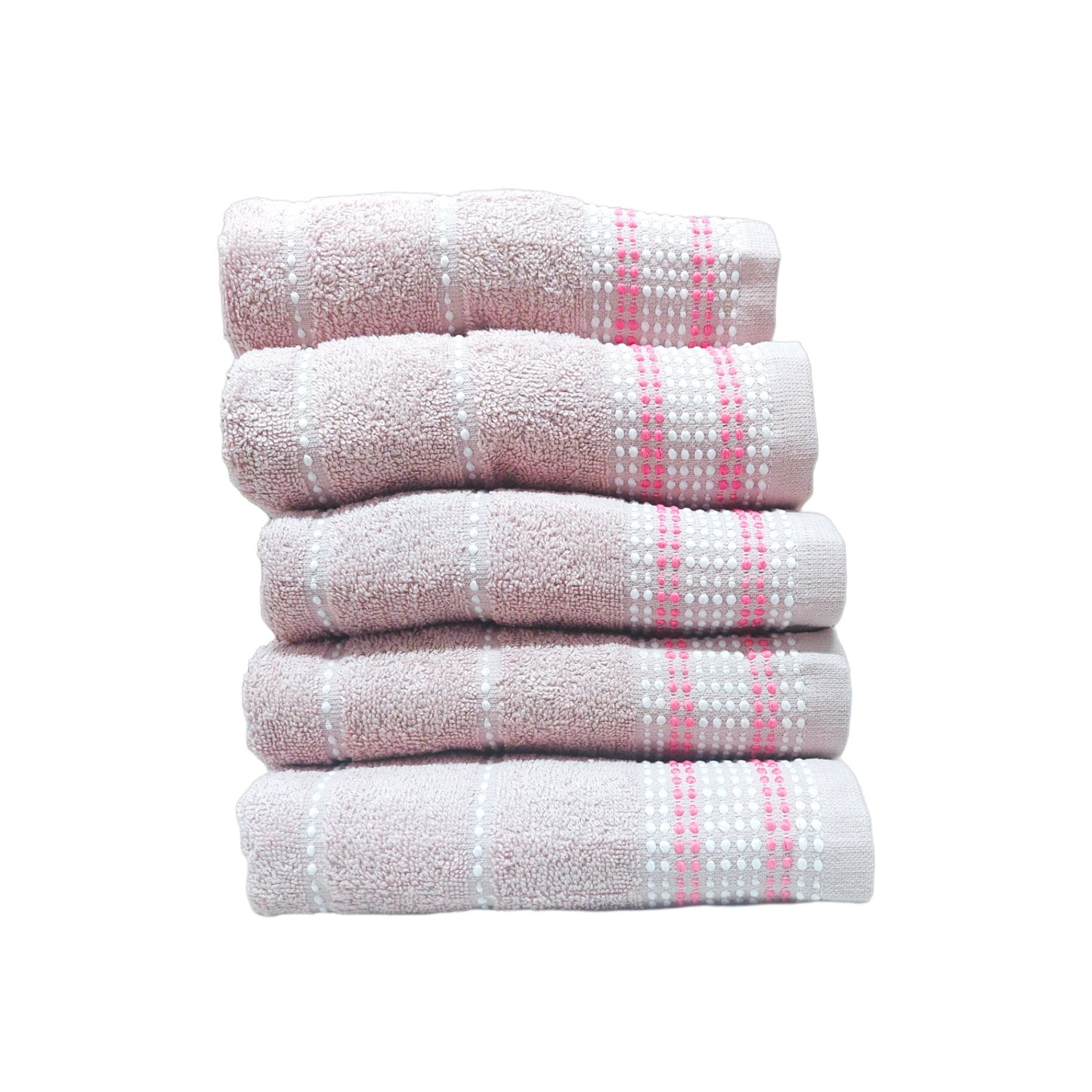 Set x 5 prosoape Sel roz 50x90, 450 GSM - eMAG.ro