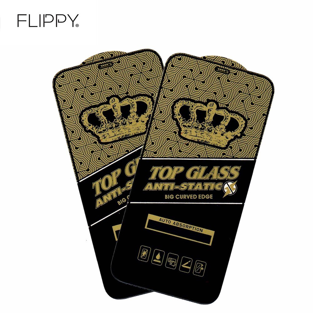 Folie ecran Flippy pentru iPhone 14 Pro Max, Sticla ESD, Top Glass ...