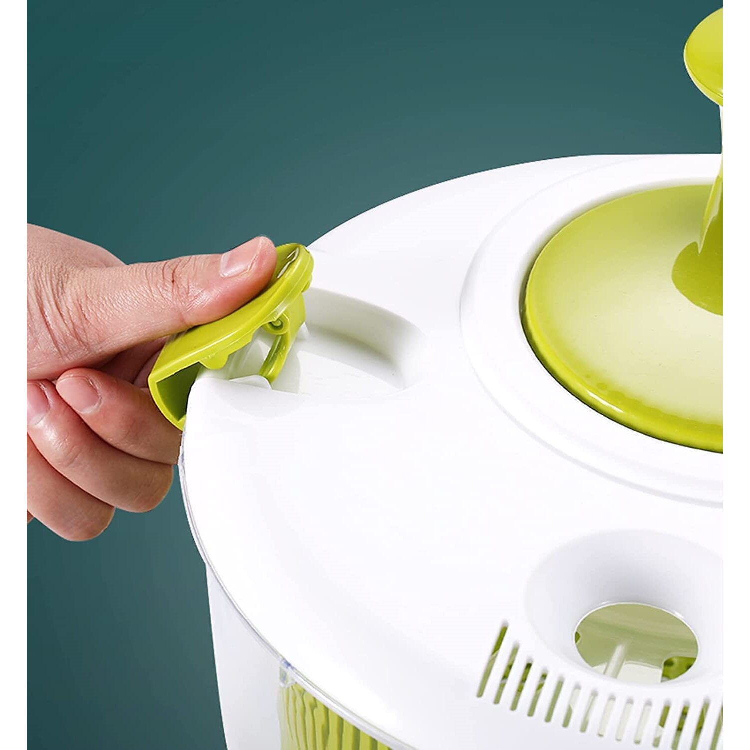 Uscator salata tip centrifuga, 5 l / 25 cm, plastic dur ECO alimentar ...