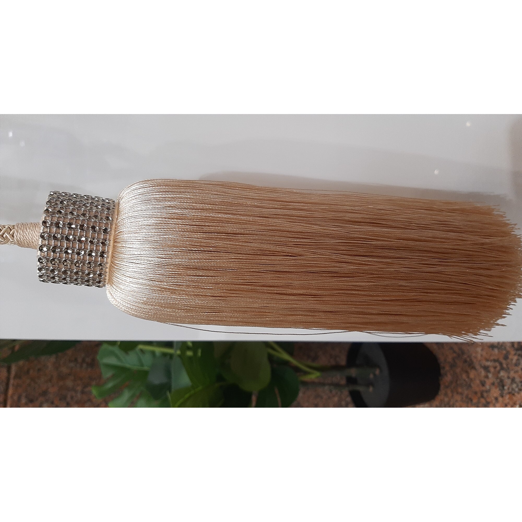 Set 2 ciucuri decorativi cu snur pentru perdele si draperii, Canaf ...