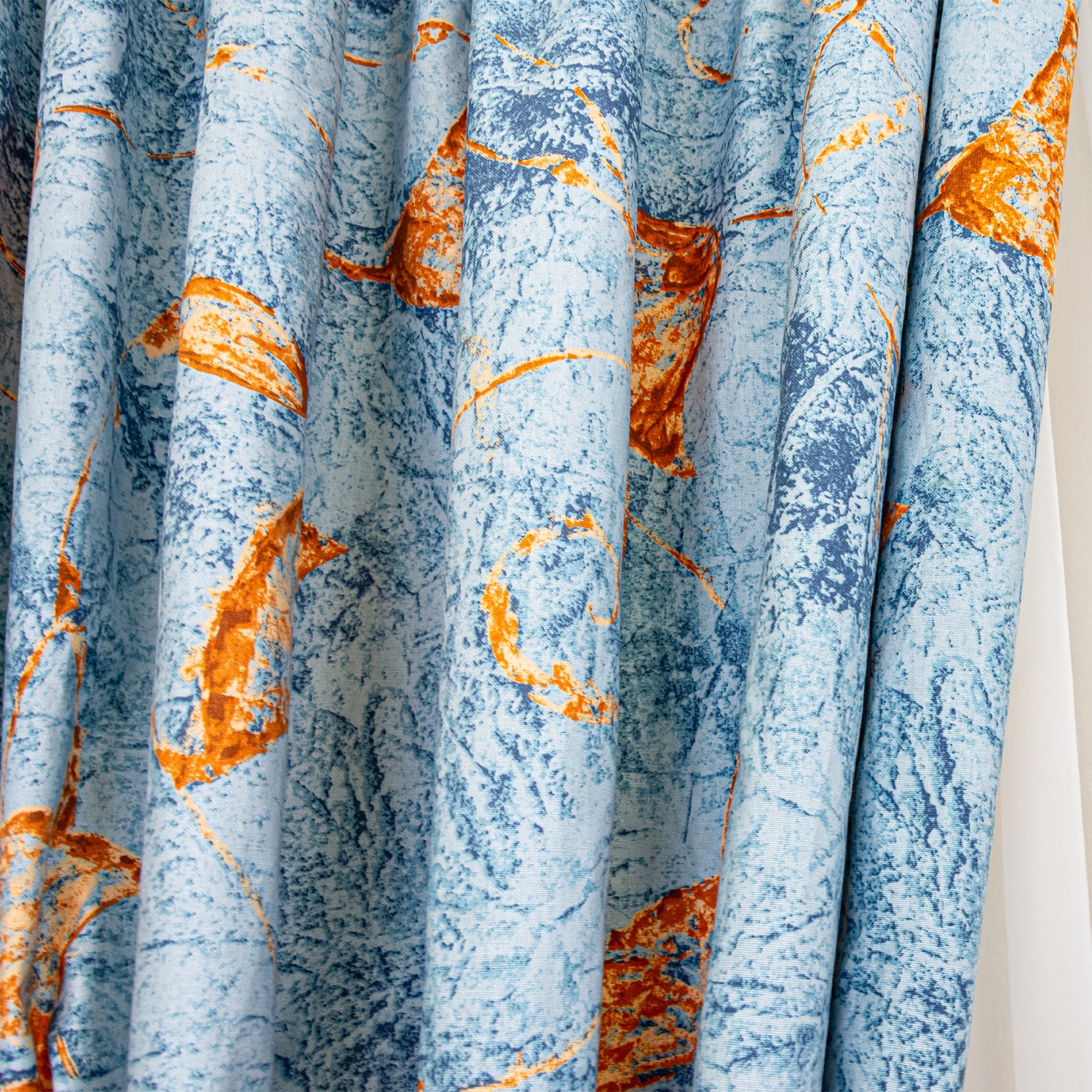Set 5 piese draperii scurte 2x140x160cm Hiko Nostalgie Leaf bumbac ...