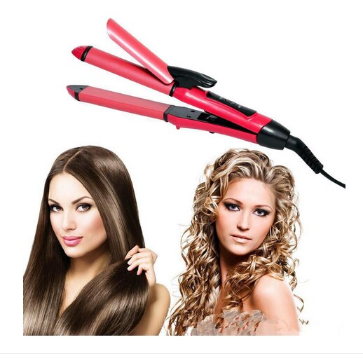 Placa Pentru Par HYT ®, 2 in 1, Indreapta Si Onduleaza Parul, 45w, 200 ...