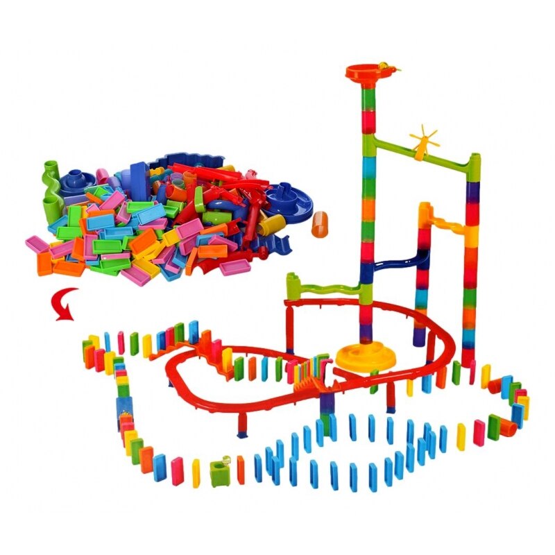Joc distractiv Marble Run cu piese din plastic, Avaleea - eMAG.ro