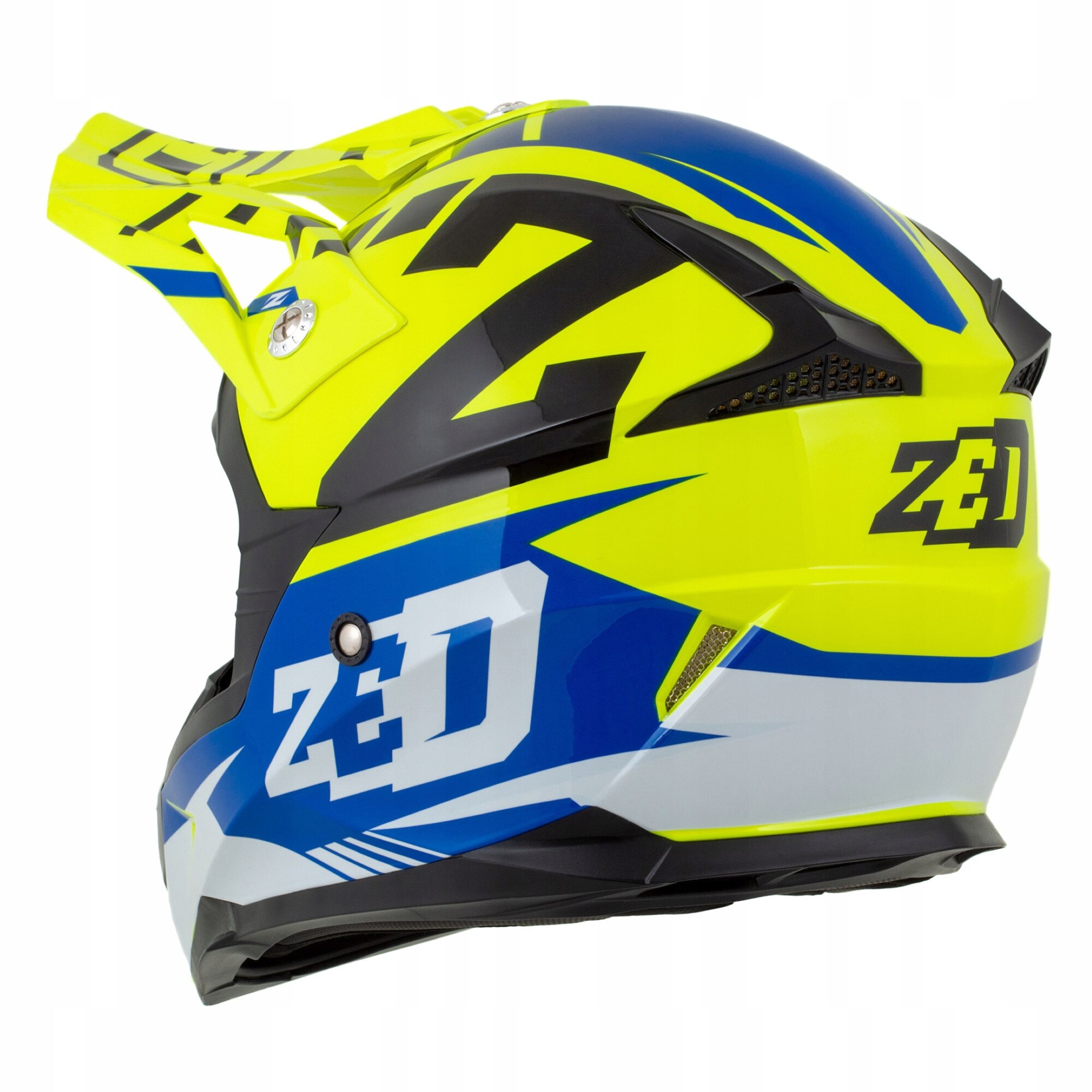 Set casca protectie moto cross Zed X.1, ochelari si cagula ...