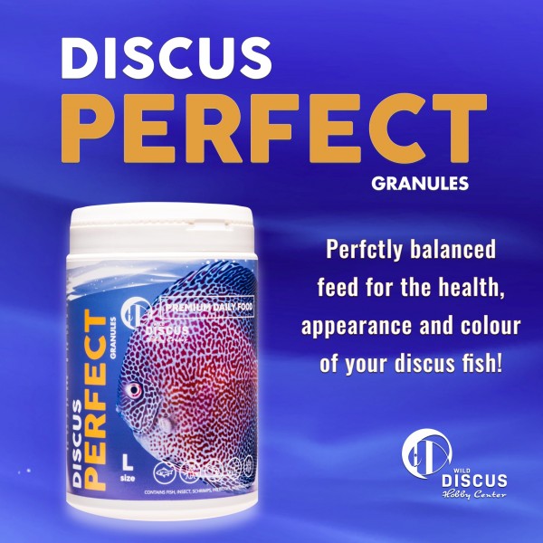 Granule pesti Discus Perfect, Premium Daily food, XL, 400g, Alb - eMAG.ro