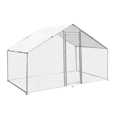 Cotet de pasari pentru exterior, 4x2x2m, 29,5kg, Otel galvanizat - eMAG.ro