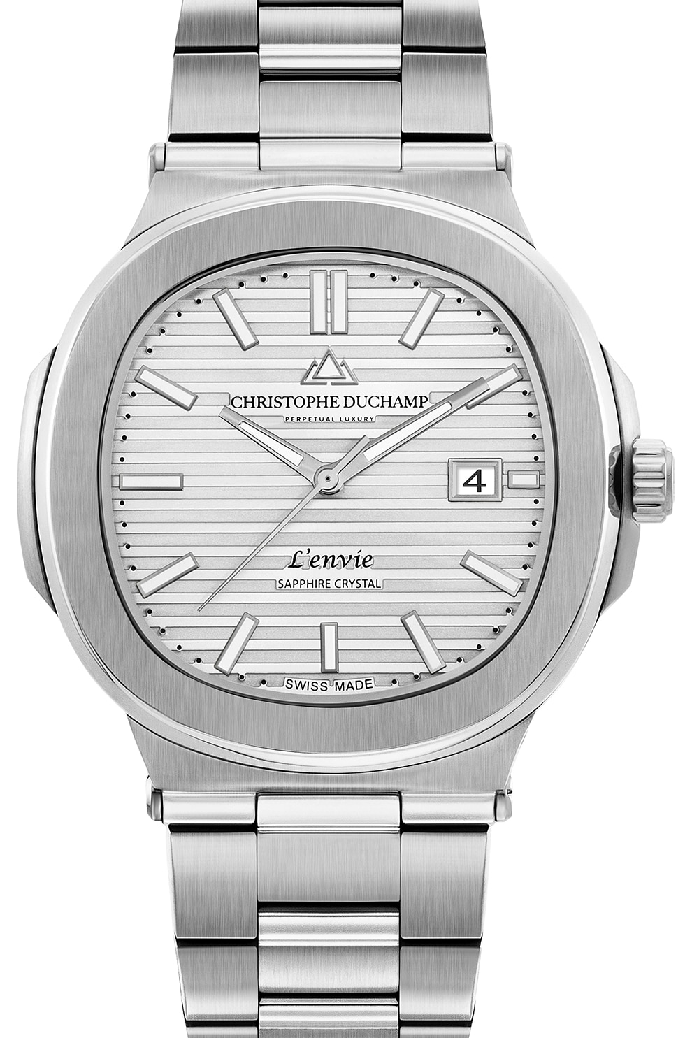 Christophe Duchamp, Ceas quartz cu bratara metalica, Argintiu - eMAG.ro