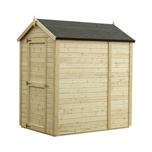 Casuta de gradina cu podea, dimensiune 120x180 cm, culoare natur ...