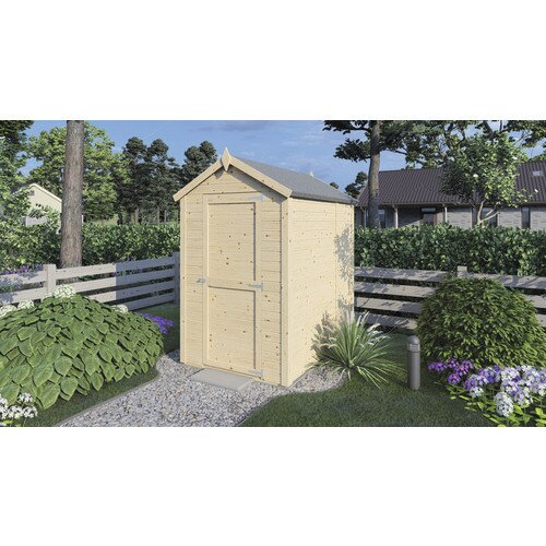 Casuta de gradina cu podea, dimensiune 120x180 cm, culoare natur ...