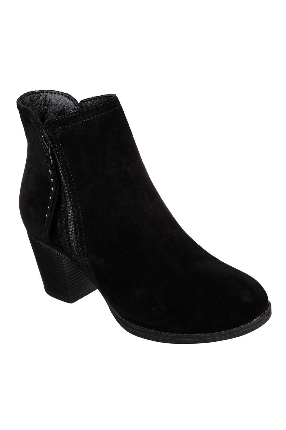 Skechers, Botine de piele intoarsa Taxi - Don't Trip, Negru, 39 - eMAG.ro