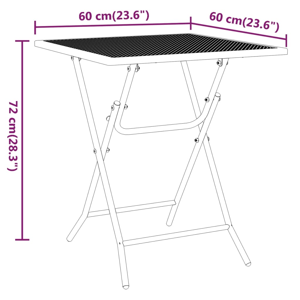 Set Mobilier Gradina 5 Piese Antracit Plasa Metalica Expandata set-mobilier-gradina-5-piese-antracit-plasa-metalica-expandata