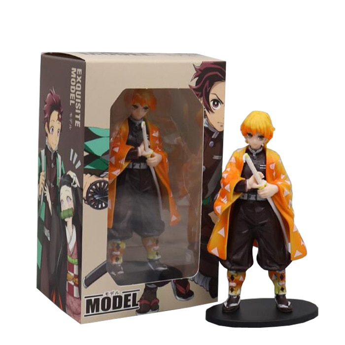 Figurine Zenitsu Agatsuma Demon Slayer, AREOUT, PVC, 16 cm, Multicolor ...