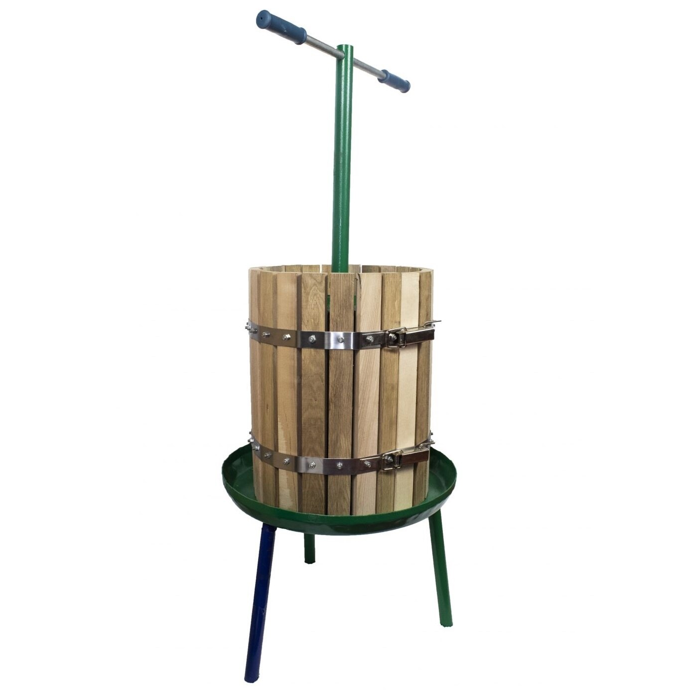 Presa/teasc struguri VIlen, 30 L Lemn, cu Filet, Suport 3 picioare ...