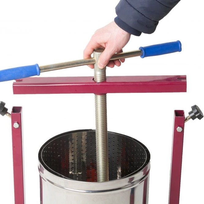 Presa - Teasc pentru struguri, demontabil, VILEN, 15L, Cuva inox, Cadru ...
