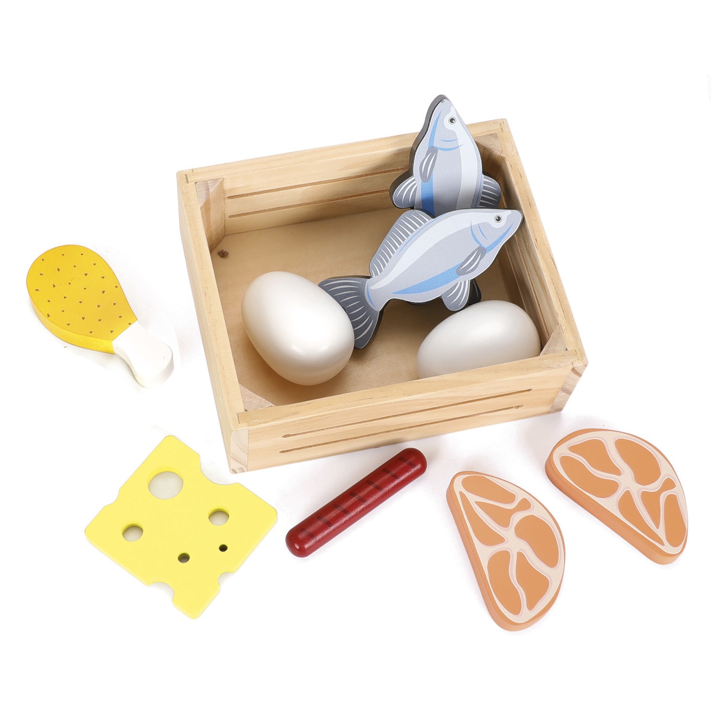 Magazin de lemn, supermarket, taraba piata pentru copii cu accesorii, 4 ...