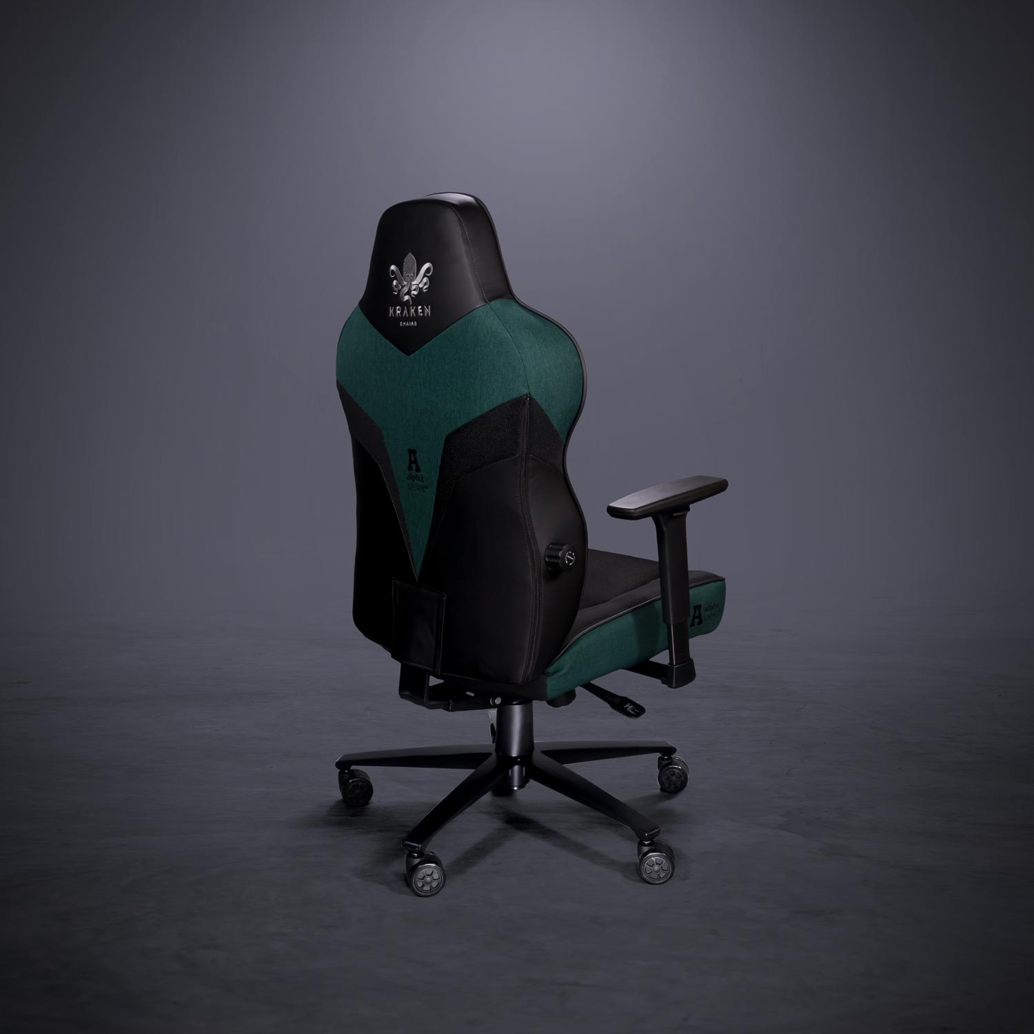 Scaun gaming KETO, Kraken, Piele ecologica/Textil, 130kg, Verde/Negru ...