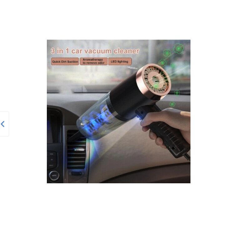 Mini aspirator portabil pentru masina, locuinta, usor de folosit, Negru ...