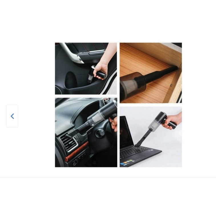 Mini aspirator portabil pentru masina, locuinta, usor de folosit, Negru ...
