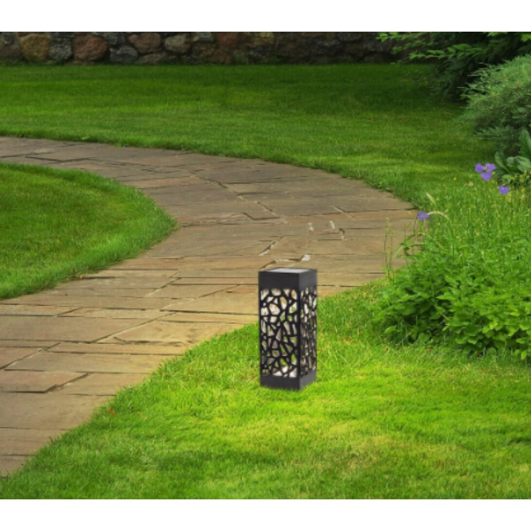 Set 6 Lampi solare de gradina tip Felinar, alb cald, rezistenta la apa ...