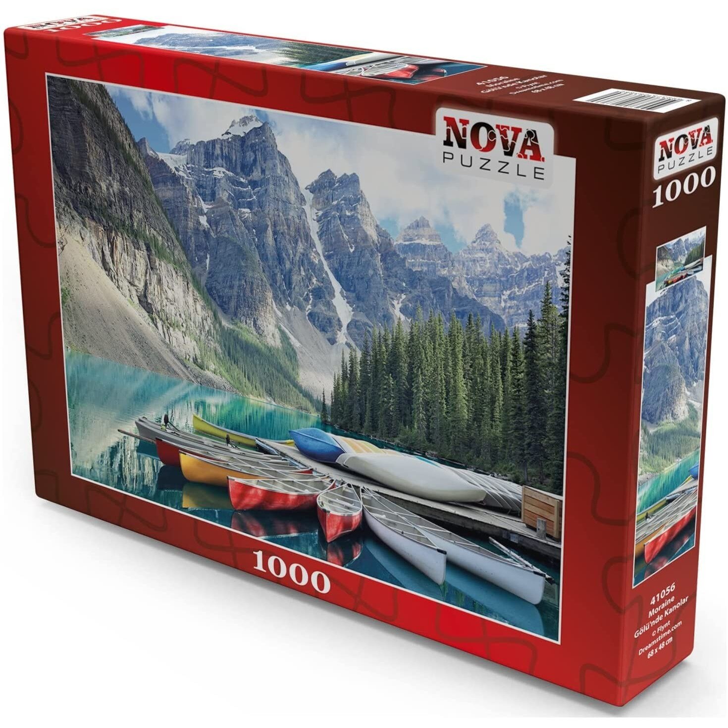 Puzzle 1000 piese Nova - Canoes on Moraine Lake - eMAG.ro