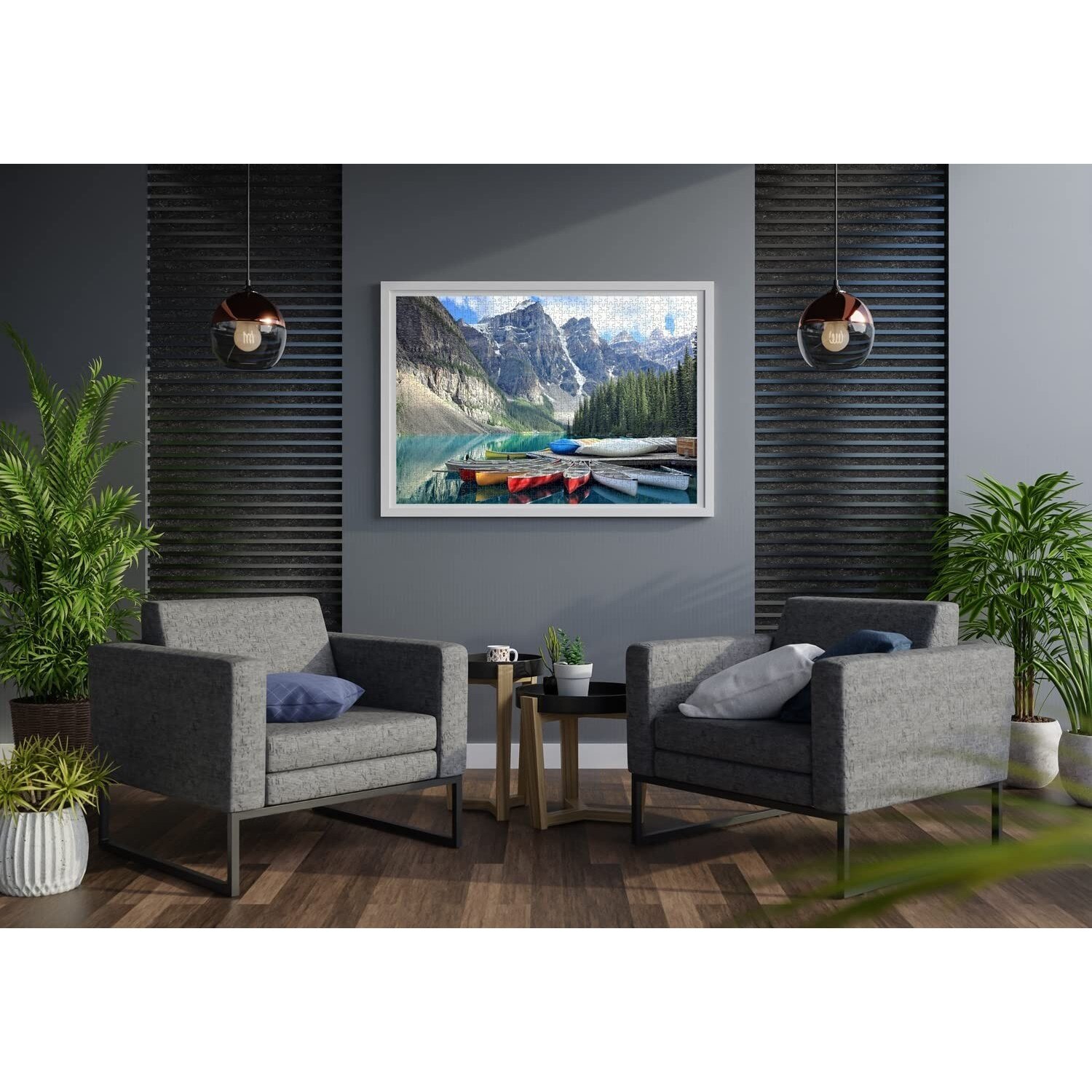 Puzzle 1000 piese Nova - Canoes on Moraine Lake - eMAG.ro