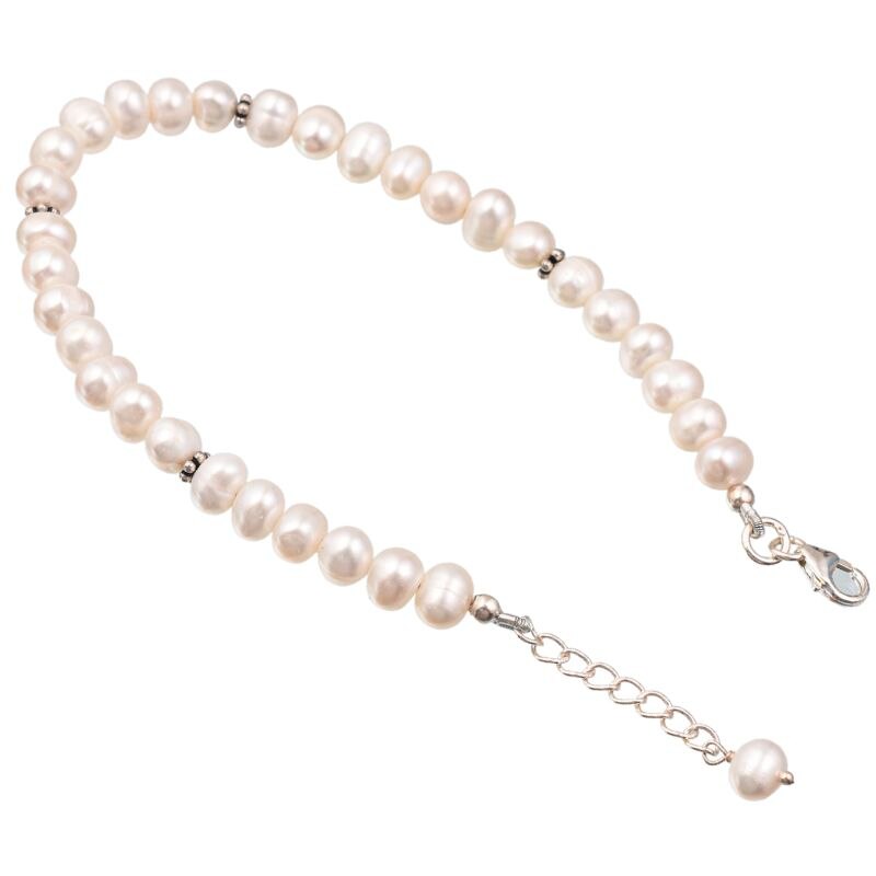 Bratara argint femei - perle naturale de cultura - eMAG.ro