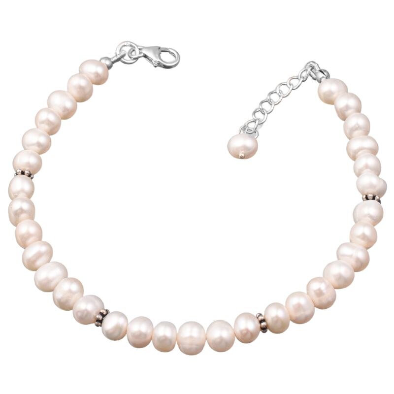 Bratara argint femei - perle naturale de cultura - eMAG.ro