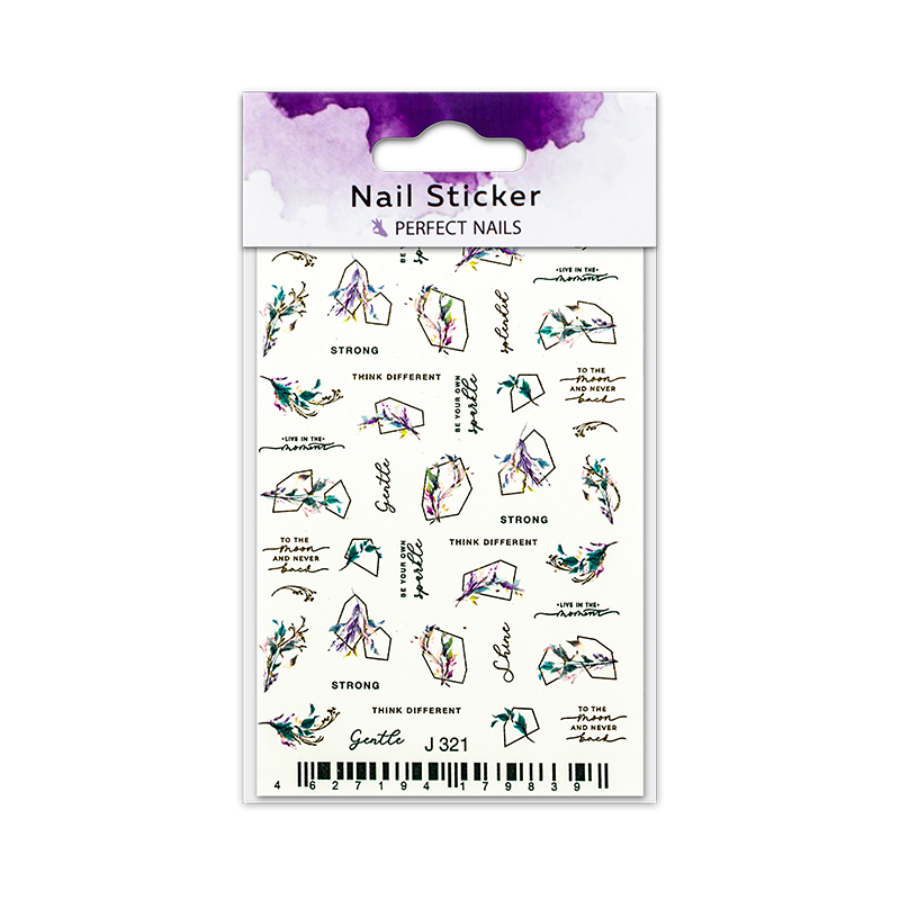 Set Autocolante pentru unghii, Perfect Nails, Multicolor - eMAG.ro