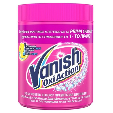 Pudra pentru Indepartarea Petelor Vanish Oxi Pink Pudra 423 g - eMAG.ro