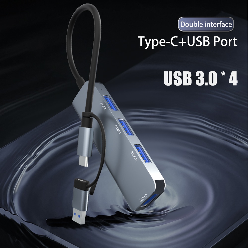 Hub, USB/USB-C, Argintiu - eMAG.ro