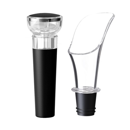 Set dop sticla vin, Acril, Negru - eMAG.ro