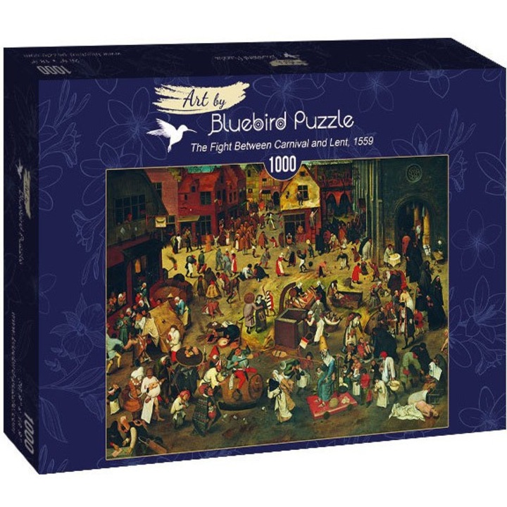 Puzzle 1000 piese Bluebird - The Fight Between Carnival and Lent, 1559 ...