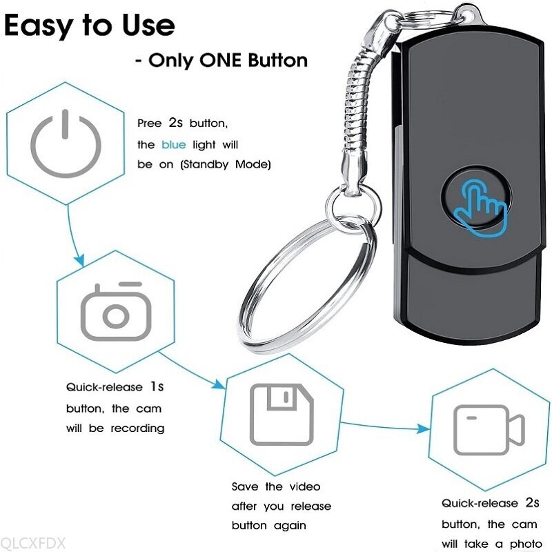 Camera ascunsa in stick USB breloc, rezolutie HD 1280 x 960, model spy ...