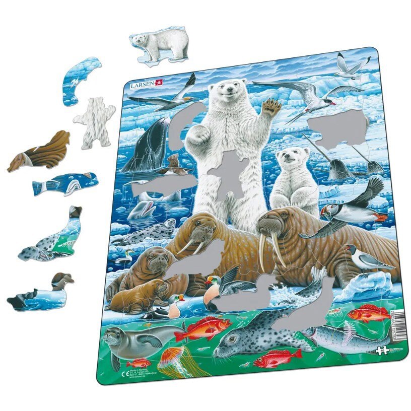 Puzzle 46 piese Larsen - Polar Bear - eMAG.ro