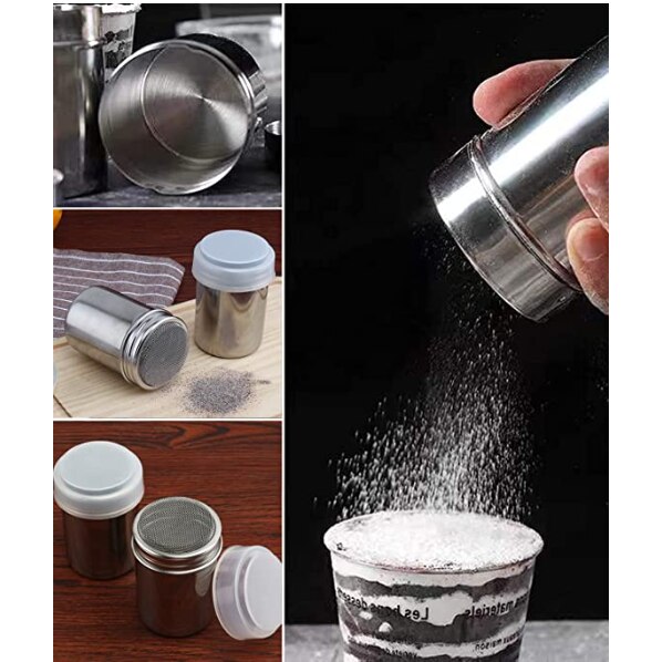 Solnita pudra, sita fina, capacitate 300ml, inox - eMAG.ro