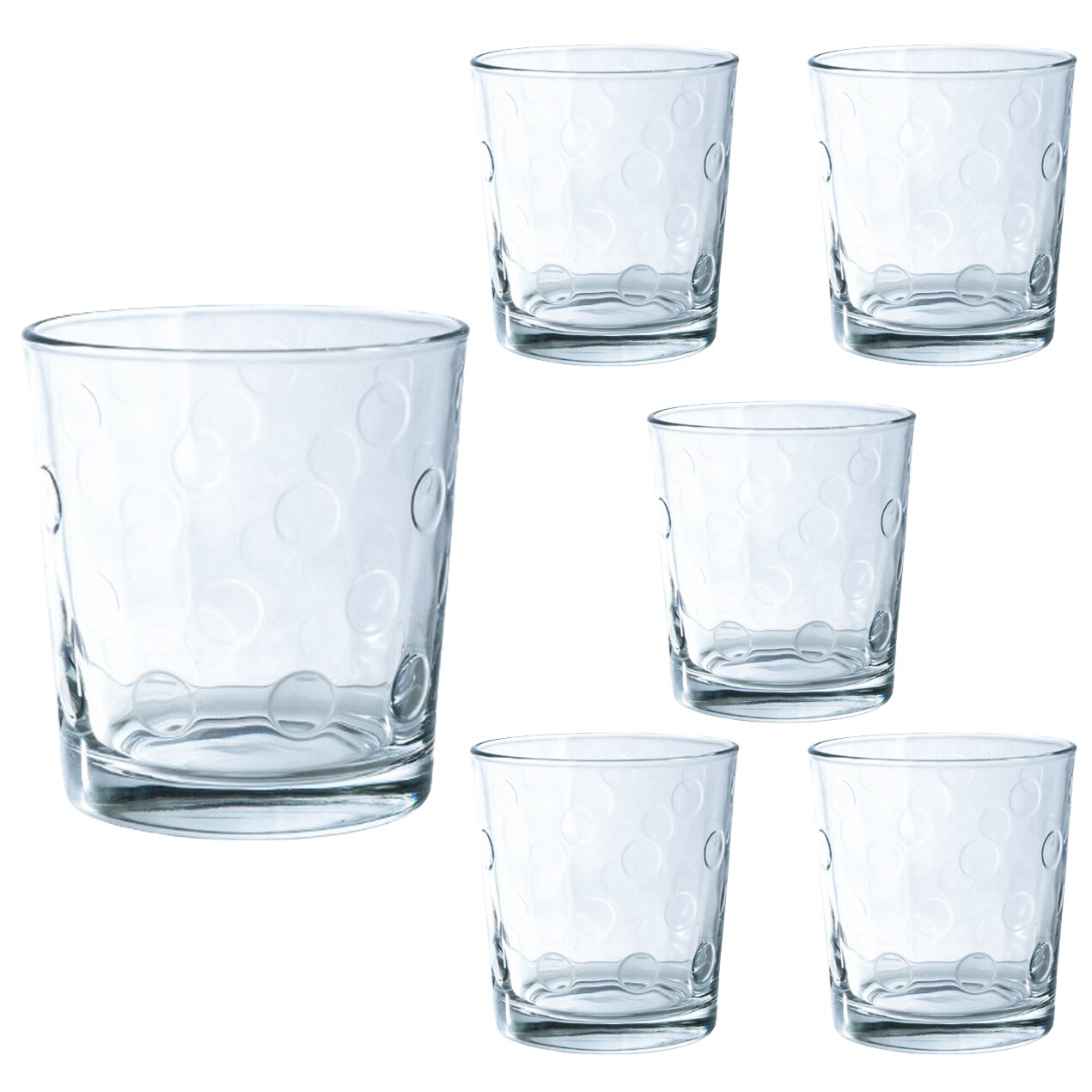 Set 6 pahare, Italian Design, Pop Glass, 285 ml - eMAG.ro