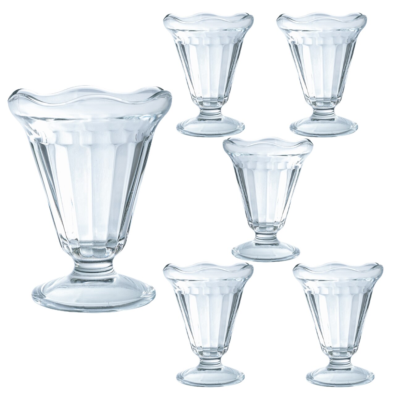 Set 6 pahare pentru inghetata, Italian Design, 225 ml - eMAG.ro