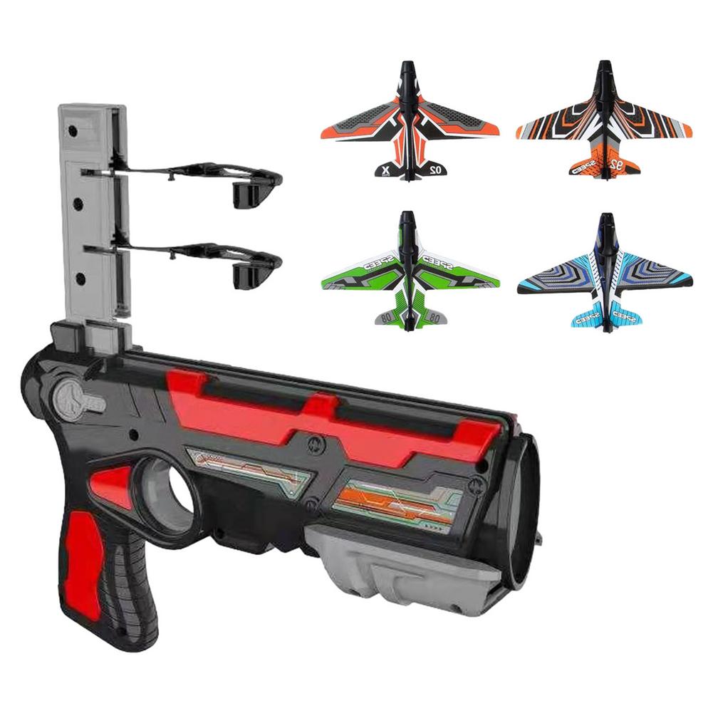 Pistol lansator cu 4 avioane Air Battle, multicolor - eMAG.ro