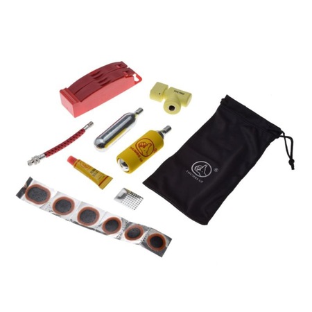 Kit reparatie pana, contine petic, tub, leviere, CO2 - eMAG.ro