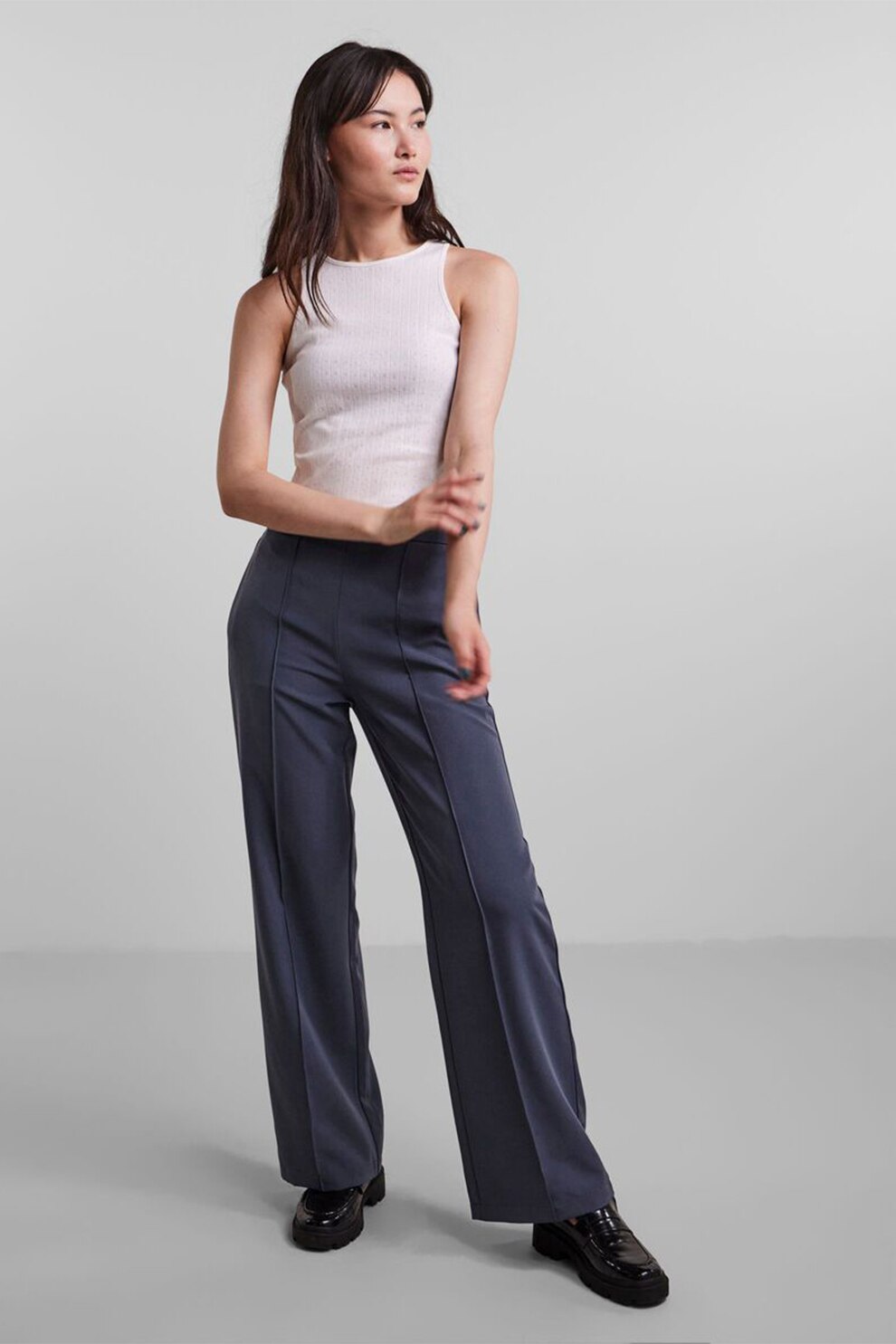 Pieces, Top striat Loan, Roz pal, XS - eMAG.ro