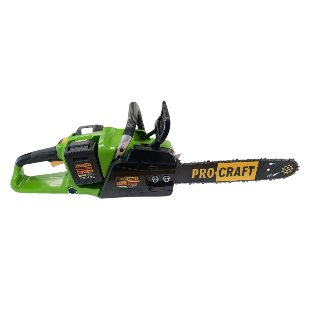 Drujba cu acumulator Procraft PCA/2 40Li, Li-ion, 40 V, 4.0 Ah, 11000 rotatii, Brushless - eMAG.ro