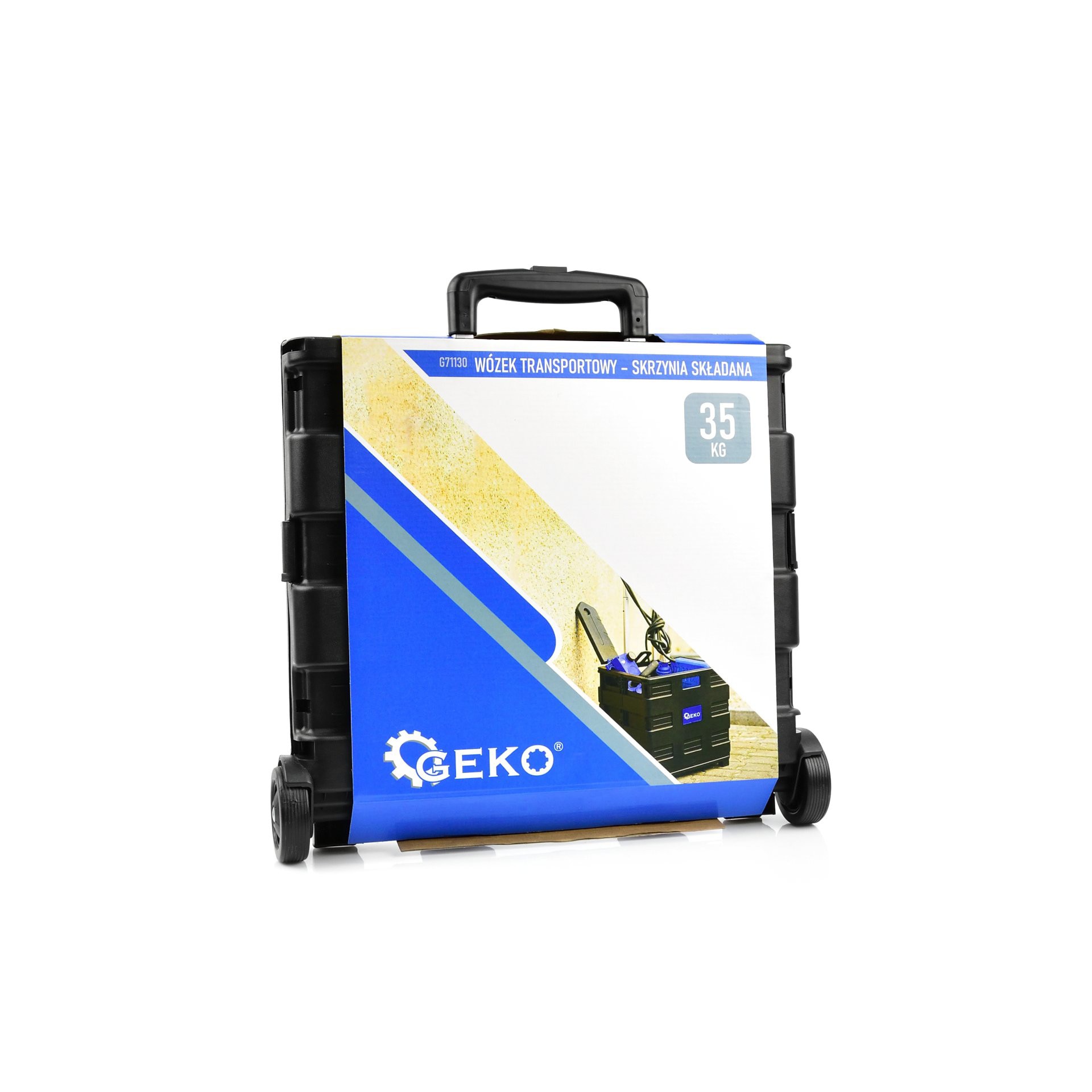 Carucior pliabil pentru transport, 35 kg, Geko G71130 - eMAG.ro