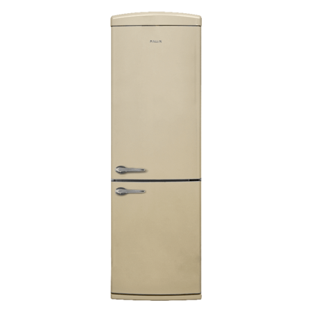 Combina frigorifica retro Finlux FXCARE 37302 BEIGE, Full No Frost, 331 ...