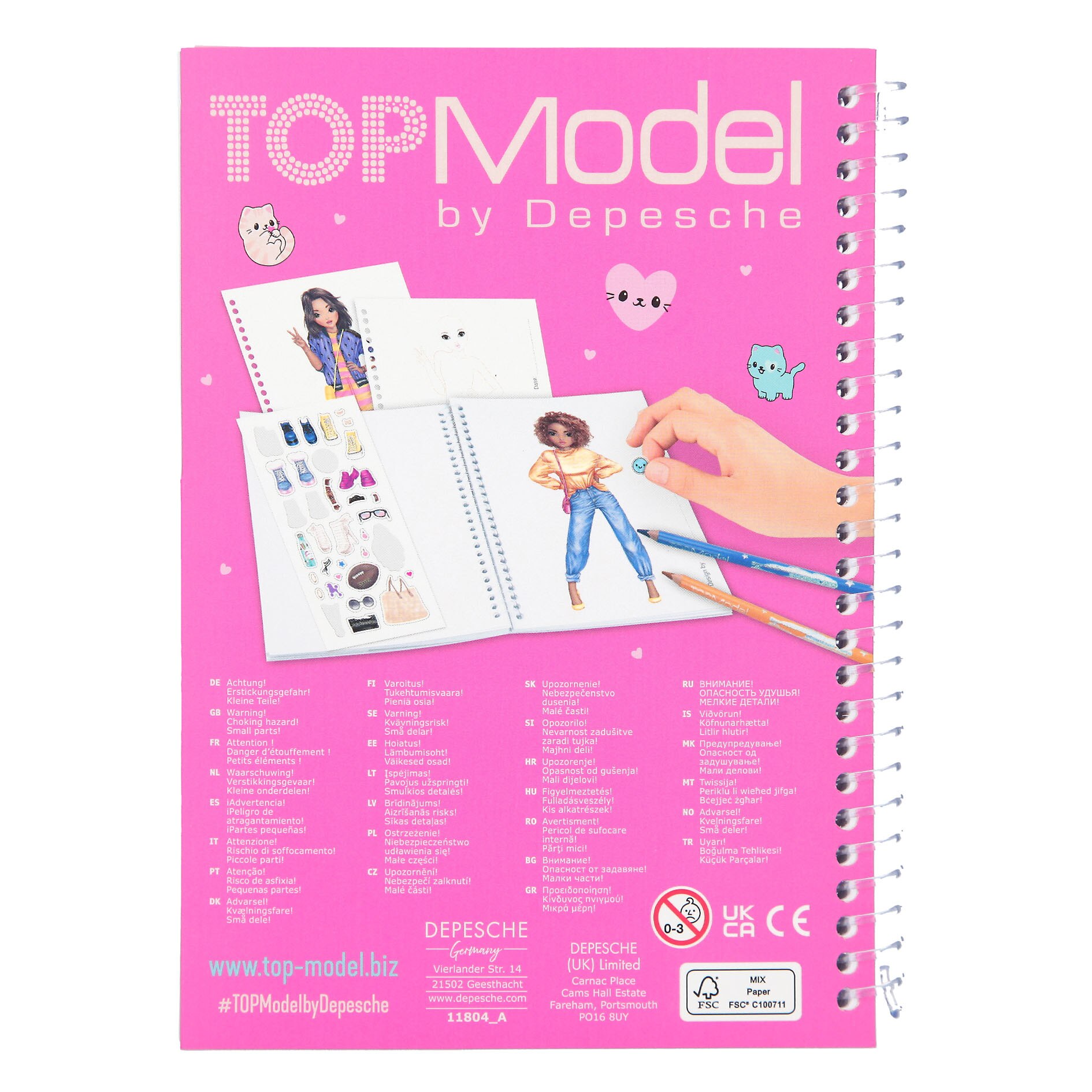 Carte de colorat de buzunar Top Model - eMAG.ro