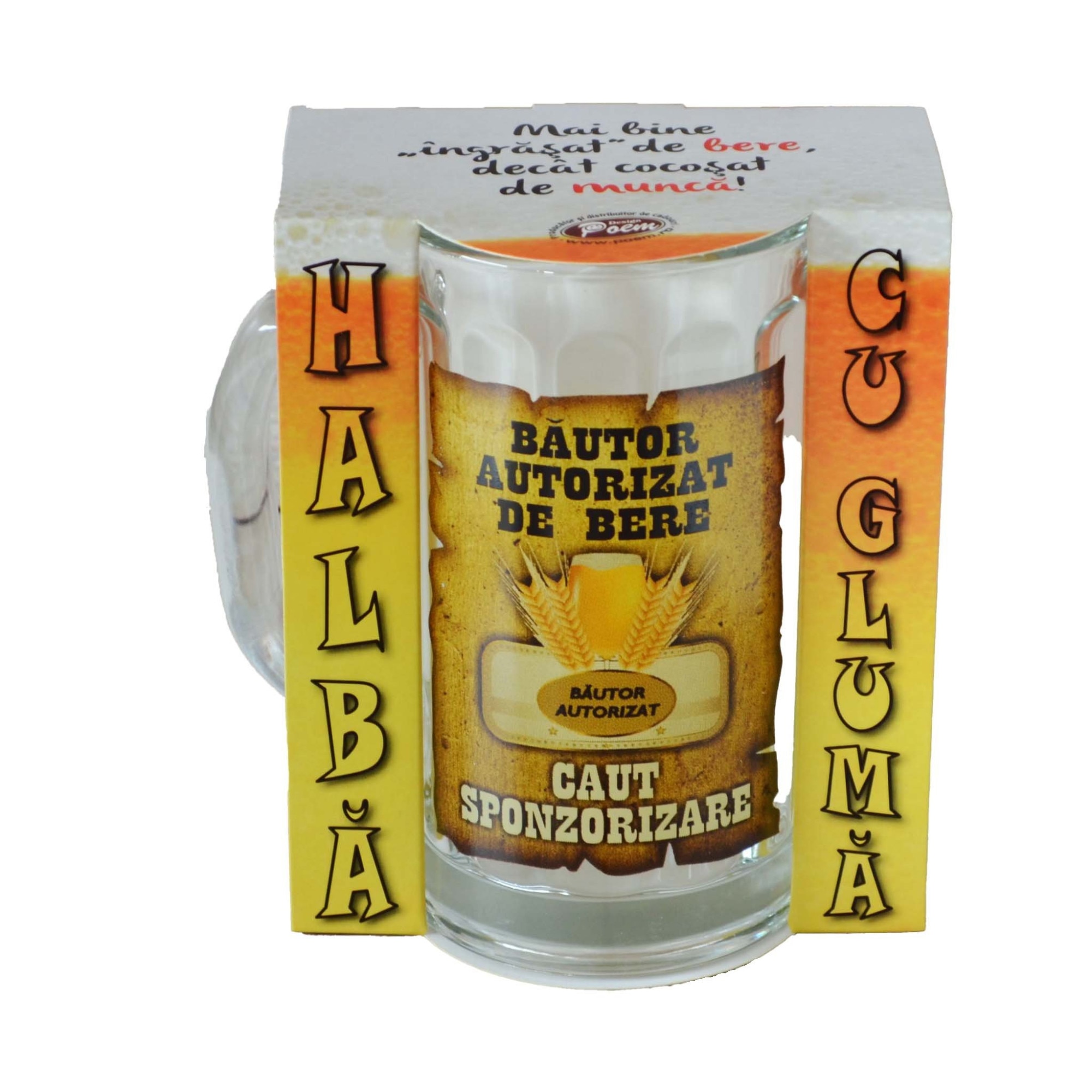 Halba bere cu mesaj, Bautor autorizat de bere, caut sponzorizare, Poem ...