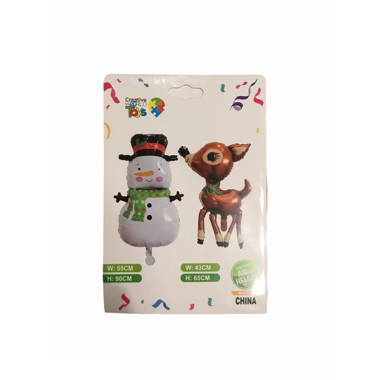 Balon din folie pentru petrecere Renul lui Mos Craciun, 65 cm - eMAG.ro